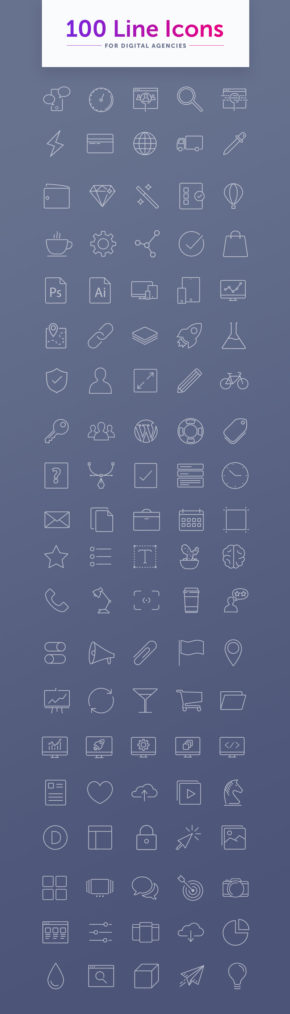 Download Free Line Style Icons | B3 Multimedia Solutions