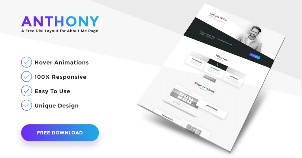 25+ Amazing FREE Divi Layouts You Can Download Now | B3 Multimedia ...