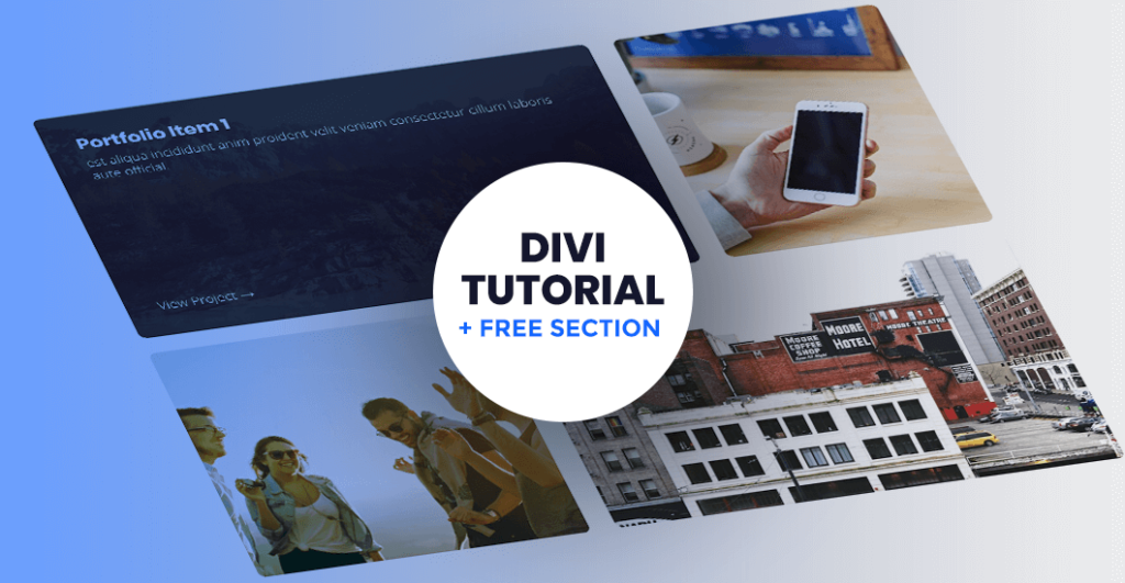 Create Interactive Portfolio Section Using Blurb Modules in Divi | B3 ...
