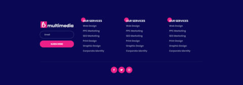 Footer Layout Pack | B3 Multimedia Solutions