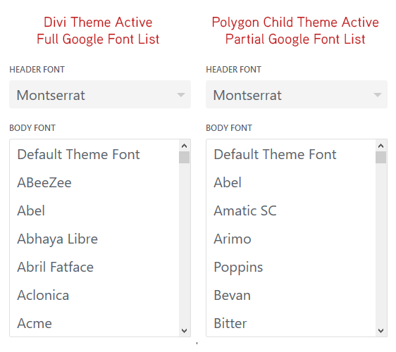 polygon-divi-theme-font-list-01 | B3 Multimedia Solutions